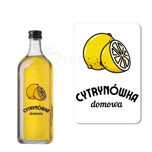 Etykieta na Butelkę - Cytrynówka Domowa (t) ET170 / 1 szt - Etykiety na ...